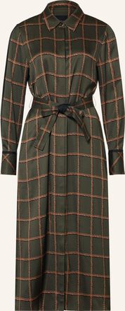Marc Cain Hemdblusenkleid Aus Satin gruen