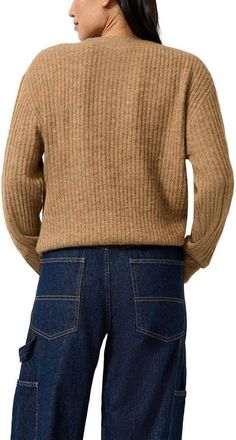 QS by s.Oliver Strickpullover Winterpullover mit V-Ausschnitt