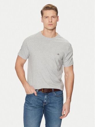 GANT T-Shirt Shield 2003185 Grau Slim Fit