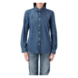 Polo Ralph Lauren Femme, Blouses et Chemises, Bleu, Taille: 42 FR Chemise en jean