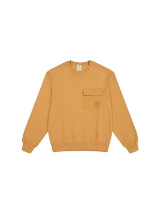 Champion Herren Legacy C-tech (220406) -Soft Compact Poly Fleece Pocket Crewneck Sweatshirt, Braun (MS034), XS