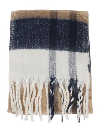 Barbour &eacute;charpe frang&eacute;e &agrave; motif tartan - Tons neutres