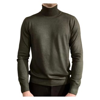 Gran Sasso Homme, Pulls, Vert, Taille: 2XL Ciclista Turtleneck