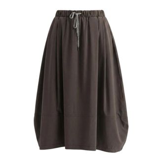 Gran Sasso Jupe Midi en Jersey - Femme - Jupes - Brun - Taille: 34 FR