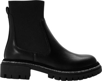 Steve Madden Offline Stiefeletten f&uuml;r Damen, Leder, High Heel (Schwarz)