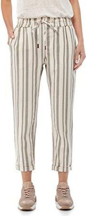 Salsa June Pantalon en lin à rayures - - S