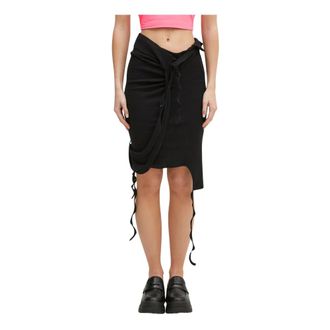 Ottolinger Ottolinger - Mini-jupe c&ocirc;tel&eacute;e fine - Femme - Jupes - Noir - Taille: 40 FR