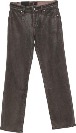 7 For All Mankind Jean Droit - Marron