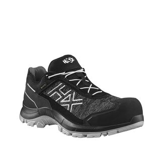 Haix Black Eagle Safety 400 | C, GTX, Grey Federleichter, wetterfester Textilschuh mit der Robustheit von Leder. Schwarz UK 11.0 / EU 46