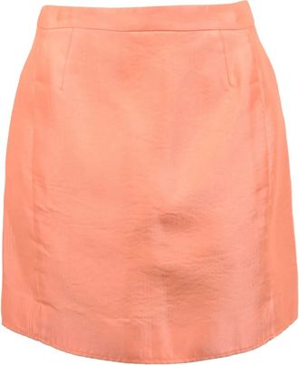 Balenciaga minijupe à coupe trapèze - Orange