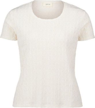 Cartoon Kurzarmshirt Damen mit Struktur (1-tlg)