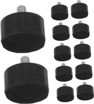 Angoily 12stücke Verstellbare Möbelnivellierfüße Zum Einschrauben Gummifüße Für Stabilität Unebenen Oberflächen Geeignet Für Tische Stühle Und Sofas