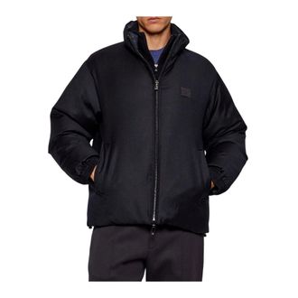 Emporio Armani Wendbare Daunenjacke aus Wollmischgewebe - - Jackets - Herren - Schwarzk - XL