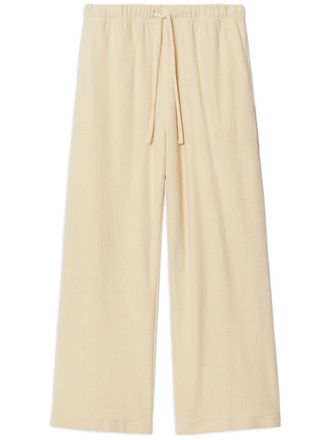 Burberry pantalon en coton à coupe droite - Tons neutres