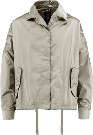Bomboogie Femme, Vestes, Gris, Taille: 42 FR Veste avec col de chemise en tissu brillant