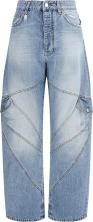 Amiri Femme, Jeans, Bleu, Taille: W26 The Barrel Jeans