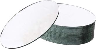 Milisten 20 STK Kunsthandwerksspiegel Spiegellinse Kosmetikspiegel DIY Spiegelglas Wandkunst-Spiegel Miniaturspiegel Handwerk DIY Dekorativer Spiegel Reisespie