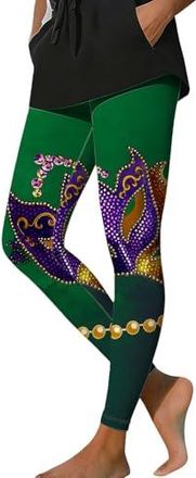 Generic Pantalon de yoga d&eacute;contract&eacute; pour femme avec imprim&eacute; tendance, legging tendance, confortable, doux et moulant, leggings noirs pour femme, Rose, 4XL