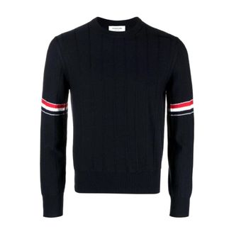 Thom Browne RWB-Streifen Pullover Jumper - - Knitwear - Herren - Blau - M