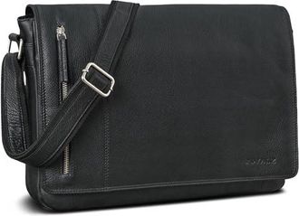 Royalz New Jersey Sacoche Homme Bandouli&egrave;re pour Ordinateur 15.6 Pouches en Cuir - Sacoche Serviette Cuir V&eacute;ritable avec - Grand Sac Messager Homme