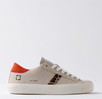 D.A.T.E. hill low workshop beige-leopard