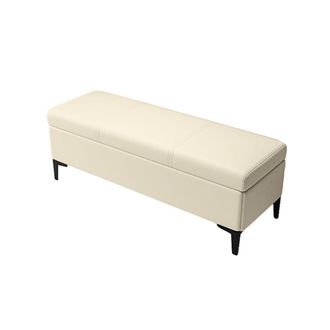 Generic Extra Nappaleder Ottoman-Bank Gepolsterter Fu&szlig;hocker F&uuml;r Eingangsbereich Und Schlafzimmer Mit Reichlich Stauraum Stilvolle Aufbewahrungsbank F&uuml;r Wohnz