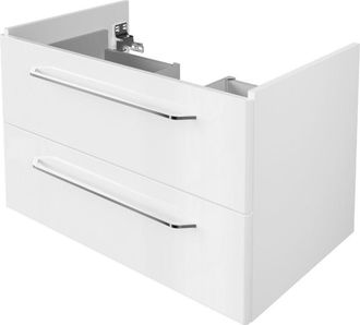 Fackelmann Milano Waschtischunterschrank 80cm - Wei&szlig; Hochglanz