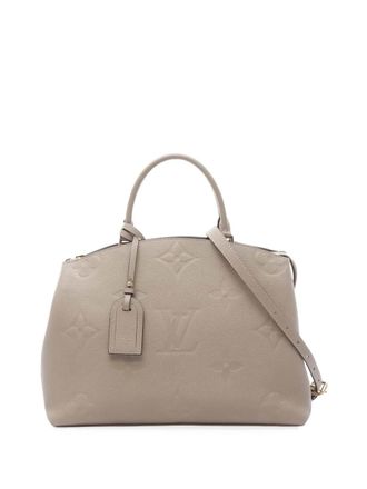 Louis Vuitton 2021-2025 Monogram Empreinte Giant Palais Satchel-Tasche - Grau
