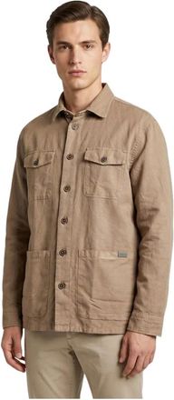 Fay Homme, Chemises, Brun, Taille: M Overshirt Tasconata