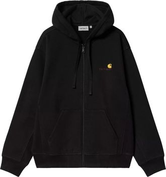 Carhartt Work in Progress Homme, Sweatshirts et sweats &agrave; capuche, Noir, Taille: M Hooded American Script Jacket