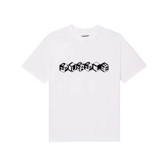 Purple Homme, Tops, Blanc, Taille: XL T-shirt ras du cou graphique