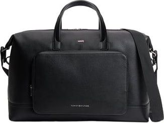 Tommy Hilfiger Sac de voyage textur&eacute; &agrave; logo m&eacute;tallique