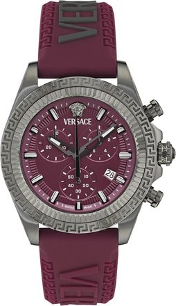 Versace Uhren - Quarz-Chronographenuhr Versace Fornax - Gr. unisize - in Bordeaux - f&uuml;r Damen