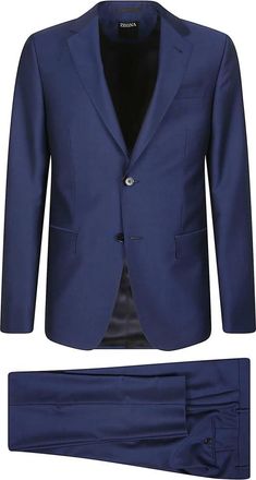 Ermenegildo Zegna Homme, Costumes, Bleu, Taille: M Costume Tailoring Lux