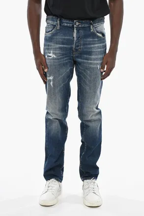 Dsquared2 ICON Jeans Regular Fit mit 18 cm Distressed-Effekt Dsquared2