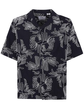Les Deux Liam Aoe Flower Short Sleeves Shirt