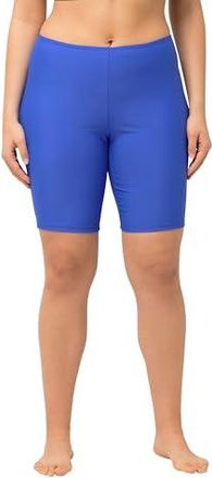 Ulla Popken Maillot de Bain pour Femme, Bleu, 42-44