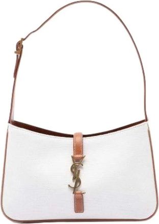 Saint Laurent Sac bandouli&egrave;re Le 5 a 7 Pre-owned - Femme - Pre-owned - Blanc - Taille: ONE Size