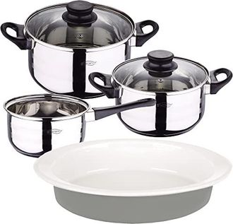 San Ignacio Packung Küchenutensilien, 5 Teile + ovale Schale 36 cm