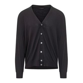 FILIPPO DE LAURENTIIS Homme, Pulls, Bleu, Taille: M Merino Cardigan