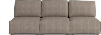 KAISER Möbel Modernes 3-Sitzer-Sofa Ferguson Poso (Dicker Cord) Hellbraun - Kaiser