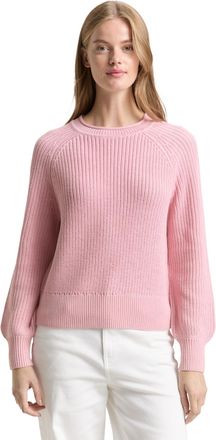 Tom Tailor Strickpullover mit leichten Ballon&auml;rmeln