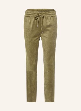 Juvia Hose Im Jogging-Stil In Lederoptik gruen