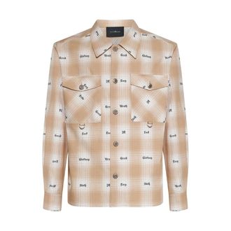 John Richmond Herren, Shirts, Beige, 2XLGr&ouml;&szlig;e