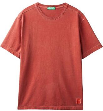 Benetton T- Shirt 3zitu1098, Rouge, Large Hommes