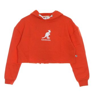 Kangol Femme, Sweatshirts et sweats à capuche, Rouge, Taille: 40 FR Cerise Cropped Sweat à capuche Sweat léger