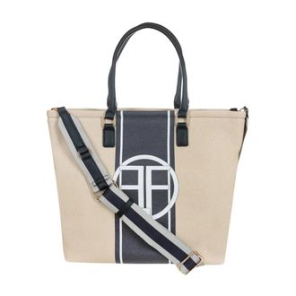 Fracomina Bunte Detail Tote Tasche Frau - - Bags - Damen - Beige - ONE SIZE