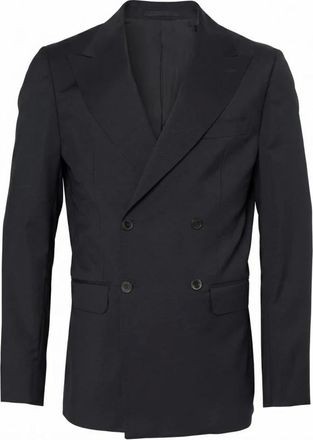 low brand Homme, Vestes, Noir, Taille: S Blazer crois&eacute;