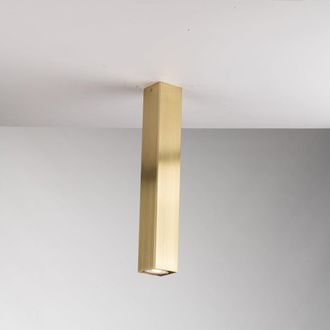Luce-Ambiente-Design Fluke Square Ceiling Light in Gold Metal 40 Cm