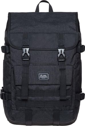 KAUKKO Schöner und durchdachter Rucksack mit Laptopfach für 15 Zoll Schule Uni 22L, Schwarz Jnl-kf18-03-linen, one size, Tagesrucksack